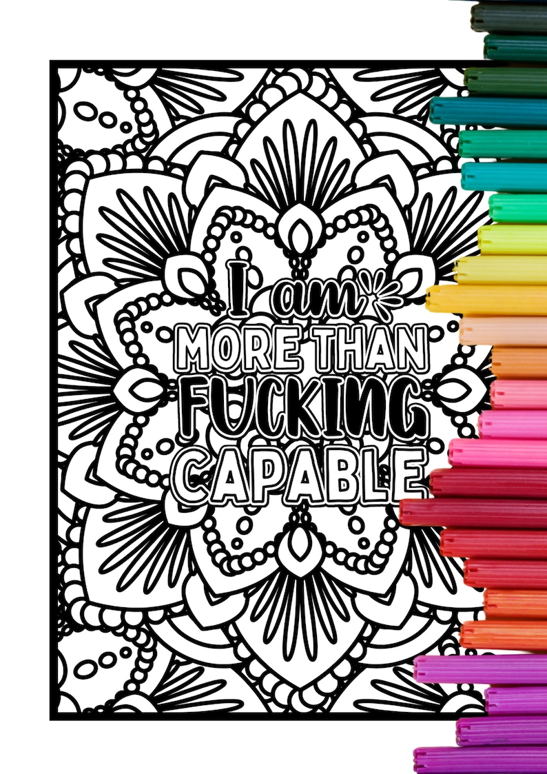 Adult Coloring Pages, Swear Word Coloring Pages, Sarcastic Coloring ...