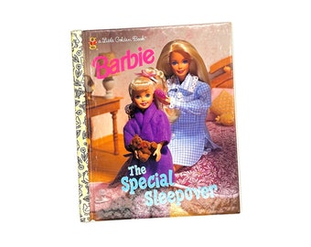 Vintage Little Golden Book Barbie the Special Sleepover - Etsy