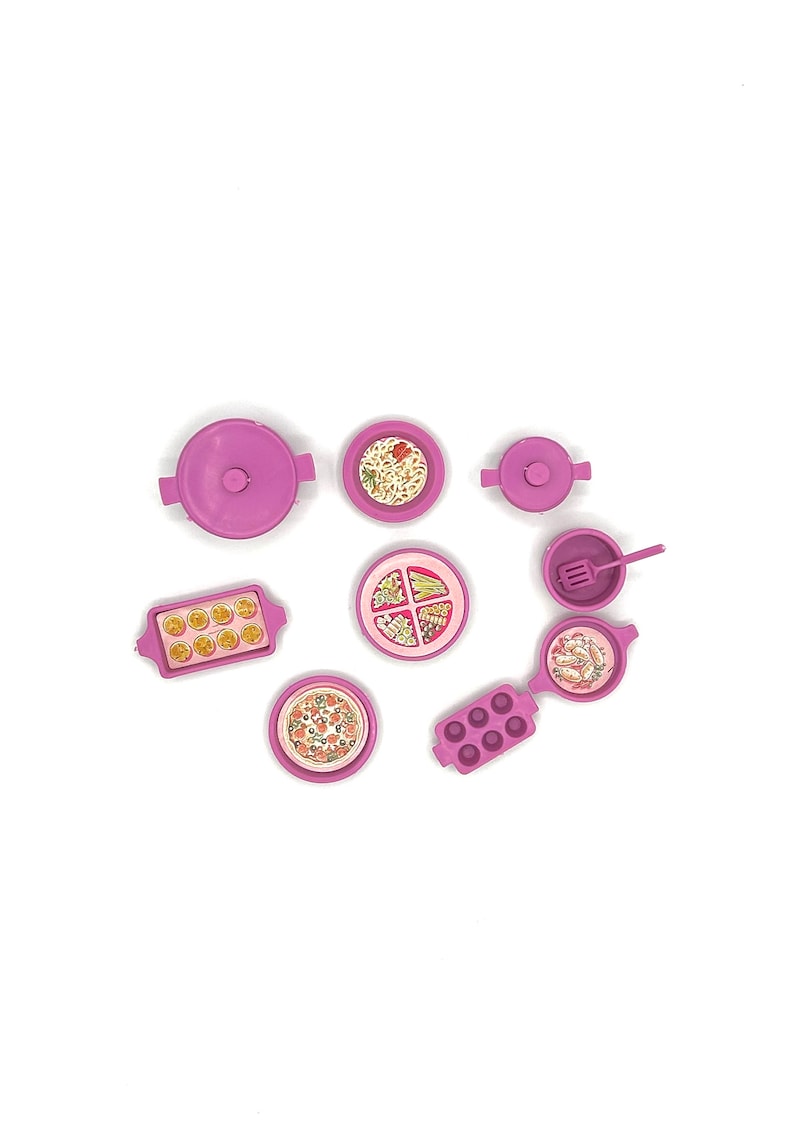 Vintage Barbie Kitchen Set // Purple Dishes - Etsy