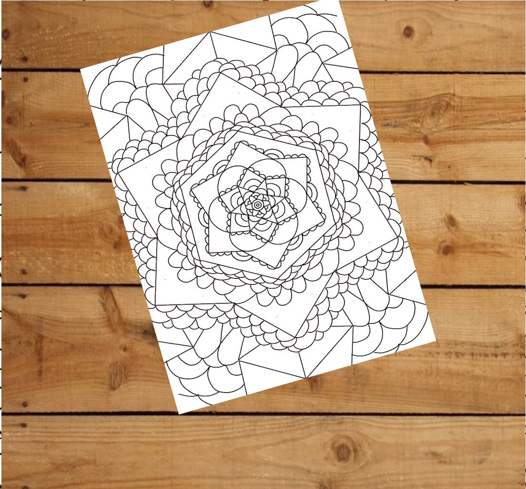 Mandalas para colorear, paquete múltiple, relajación abstracta ...