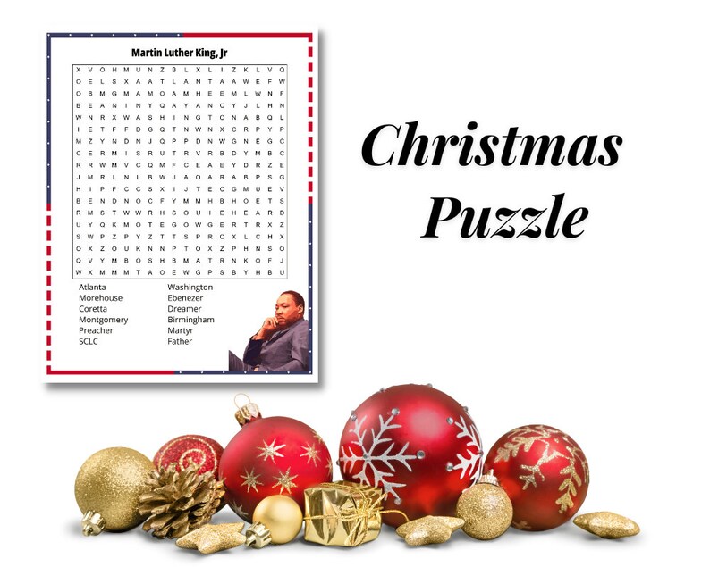 Martin Luther King Jr. Word Search Puzzle Game | Adults Puzzle Game ...