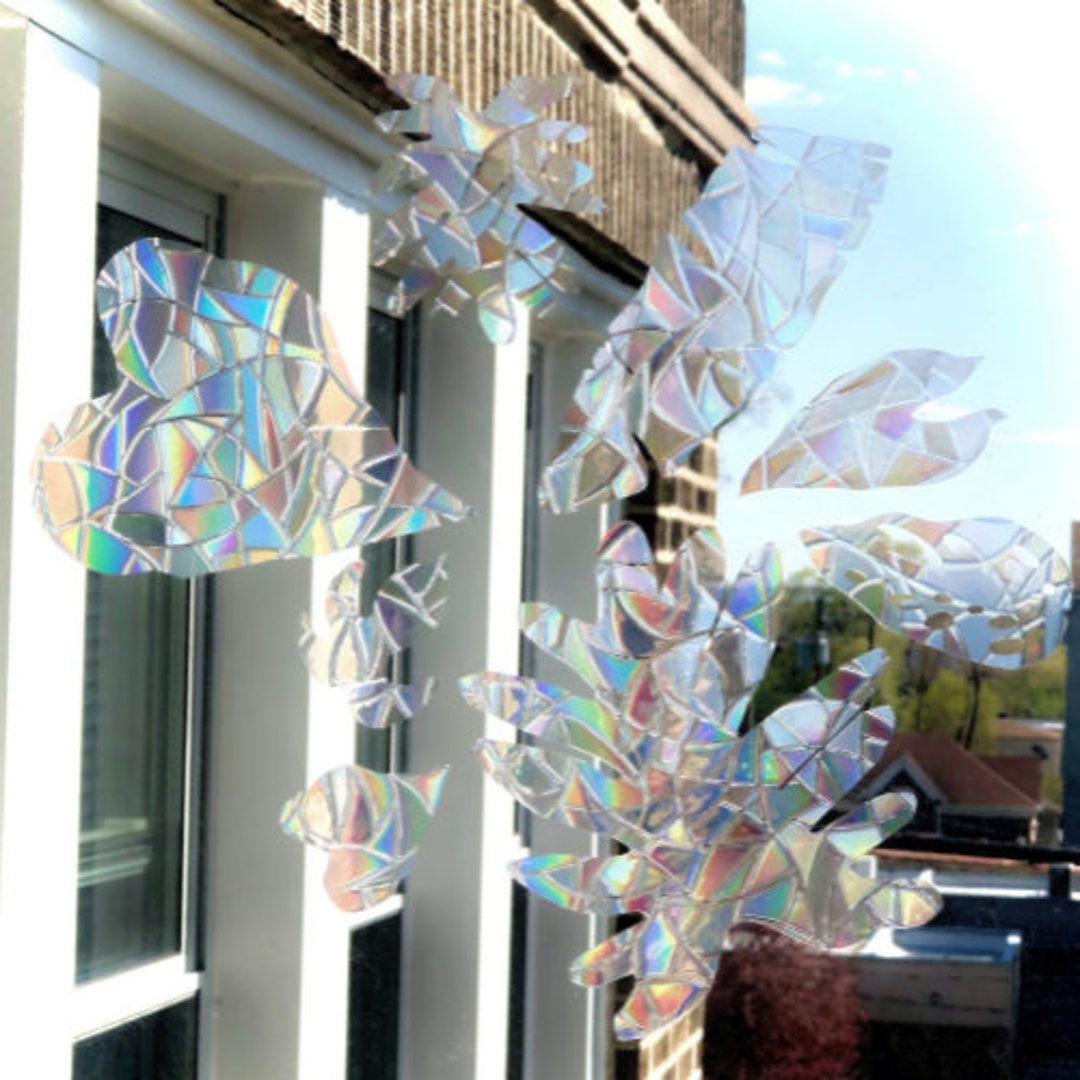 Rainbow Window and Glass Cling - Tropical Plant Leaves - 5 Inches - Etsy