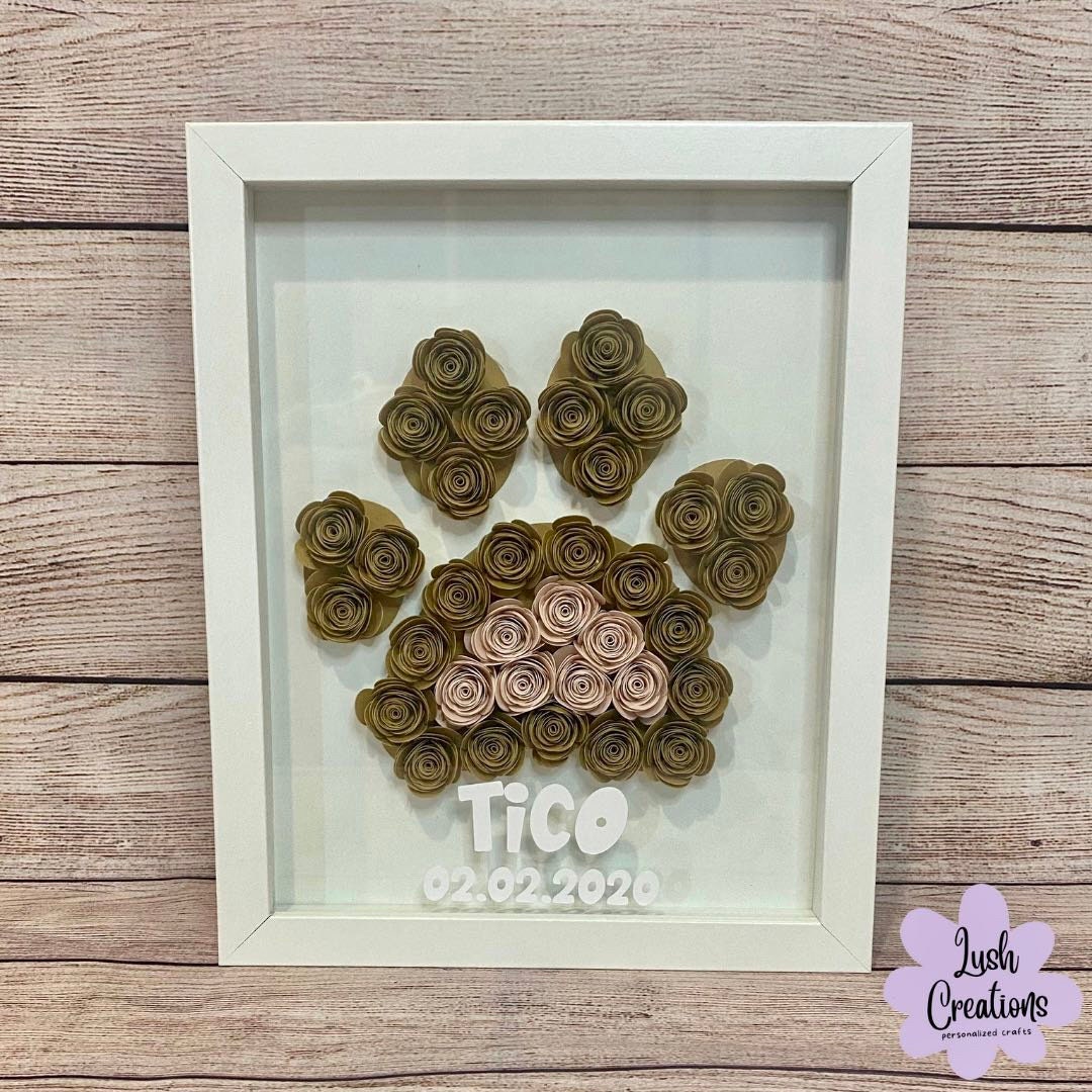Paw Print Flower Box - Etsy