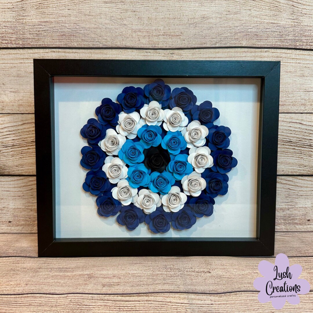 Blue Evil Eye Flower Box - Etsy