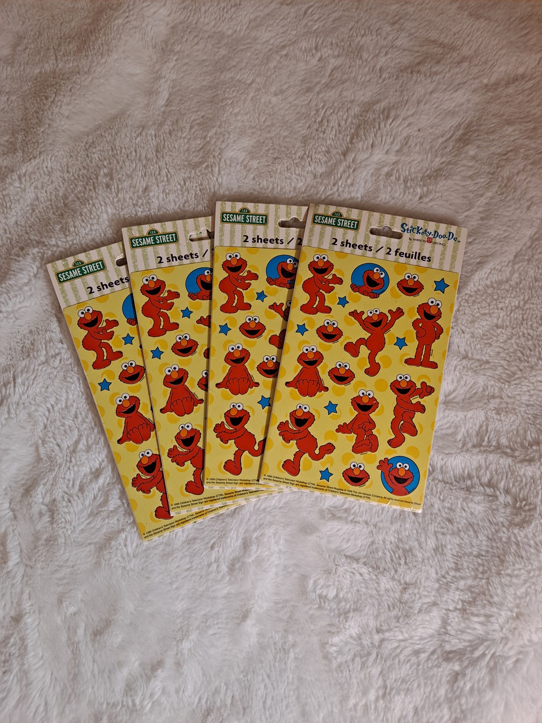 Vintage 2002 NIP Sesame Street Elmo Stickers lot of 4 - Etsy