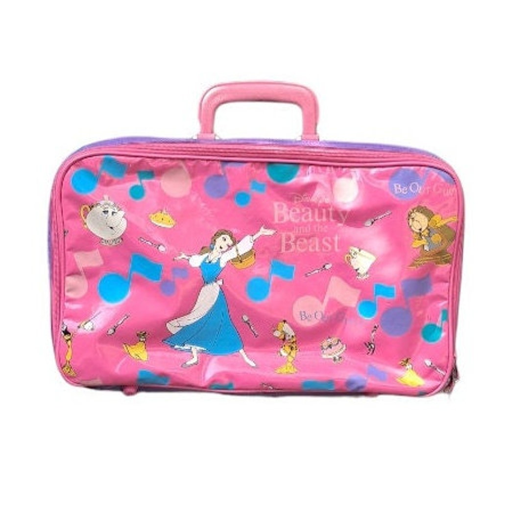 Vintage Disney Beauty and the Beast Child Sized Vinyl Suitcase - Etsy