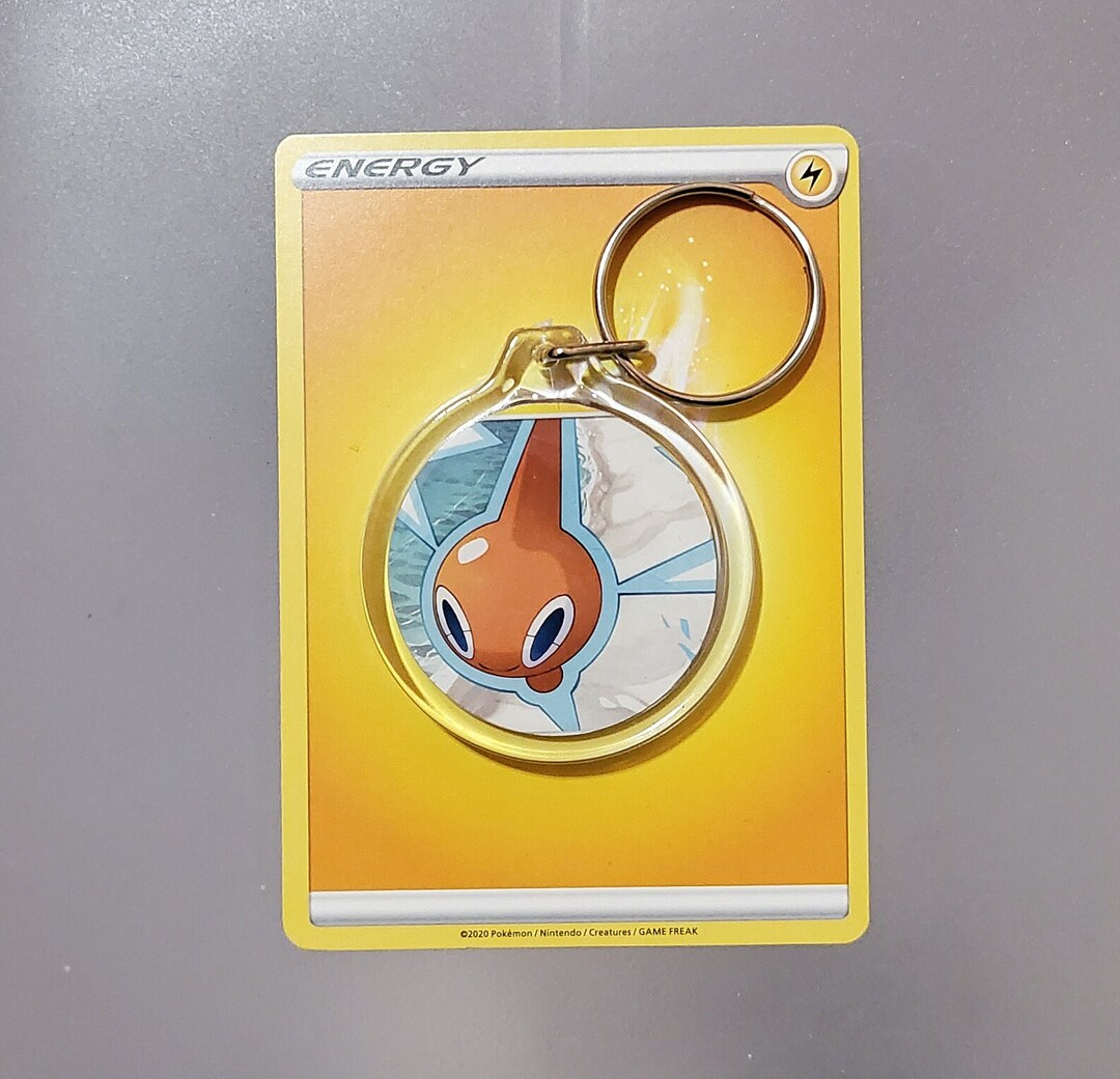 Rotom Pokemon Card Keychain V1 - Etsy