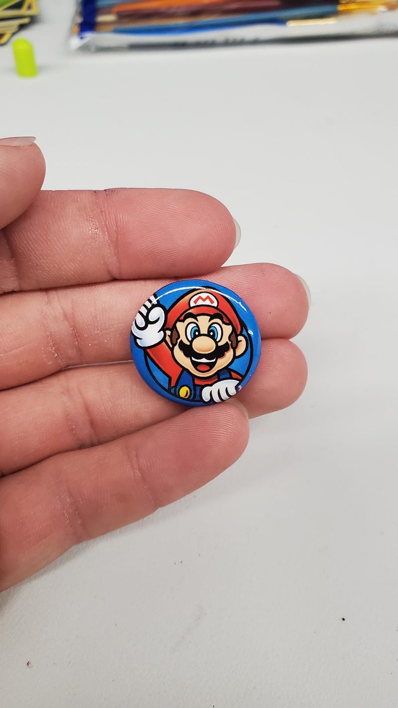 Mario Bros Buttons - Etsy