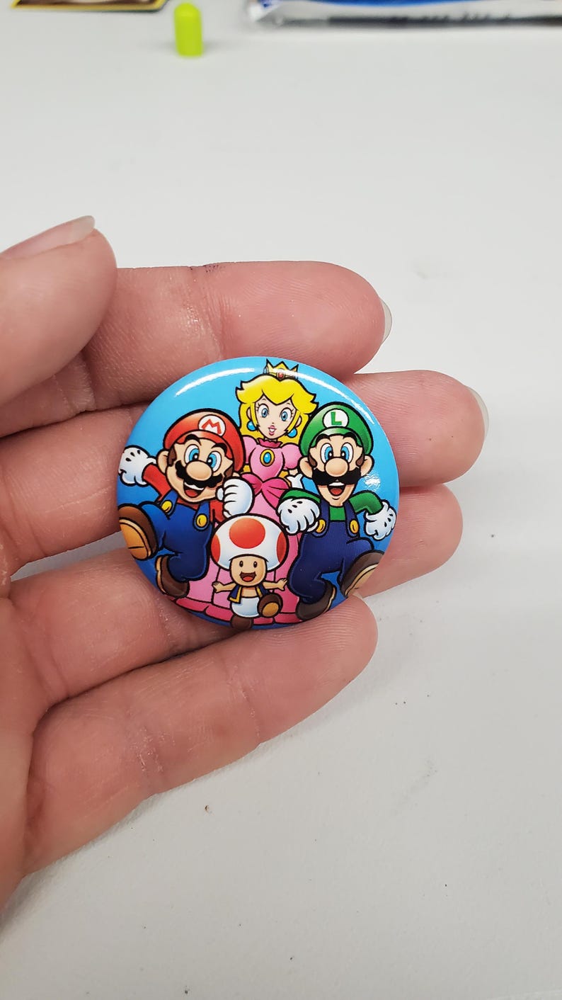 Mario Bros Buttons - Etsy