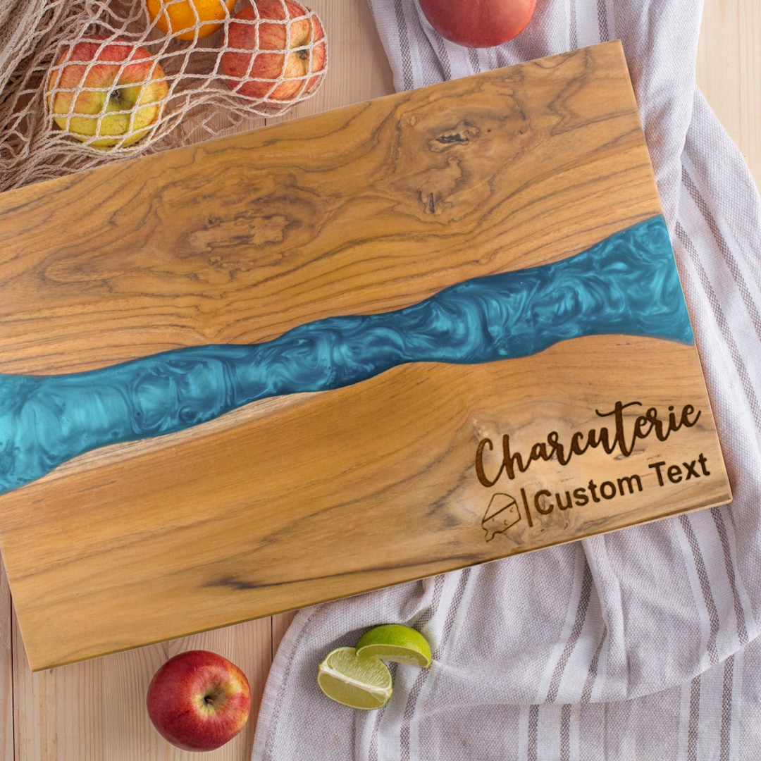 Engraved Charcuterie Board: Personalized Epoxy Cutting Boards - Etsy