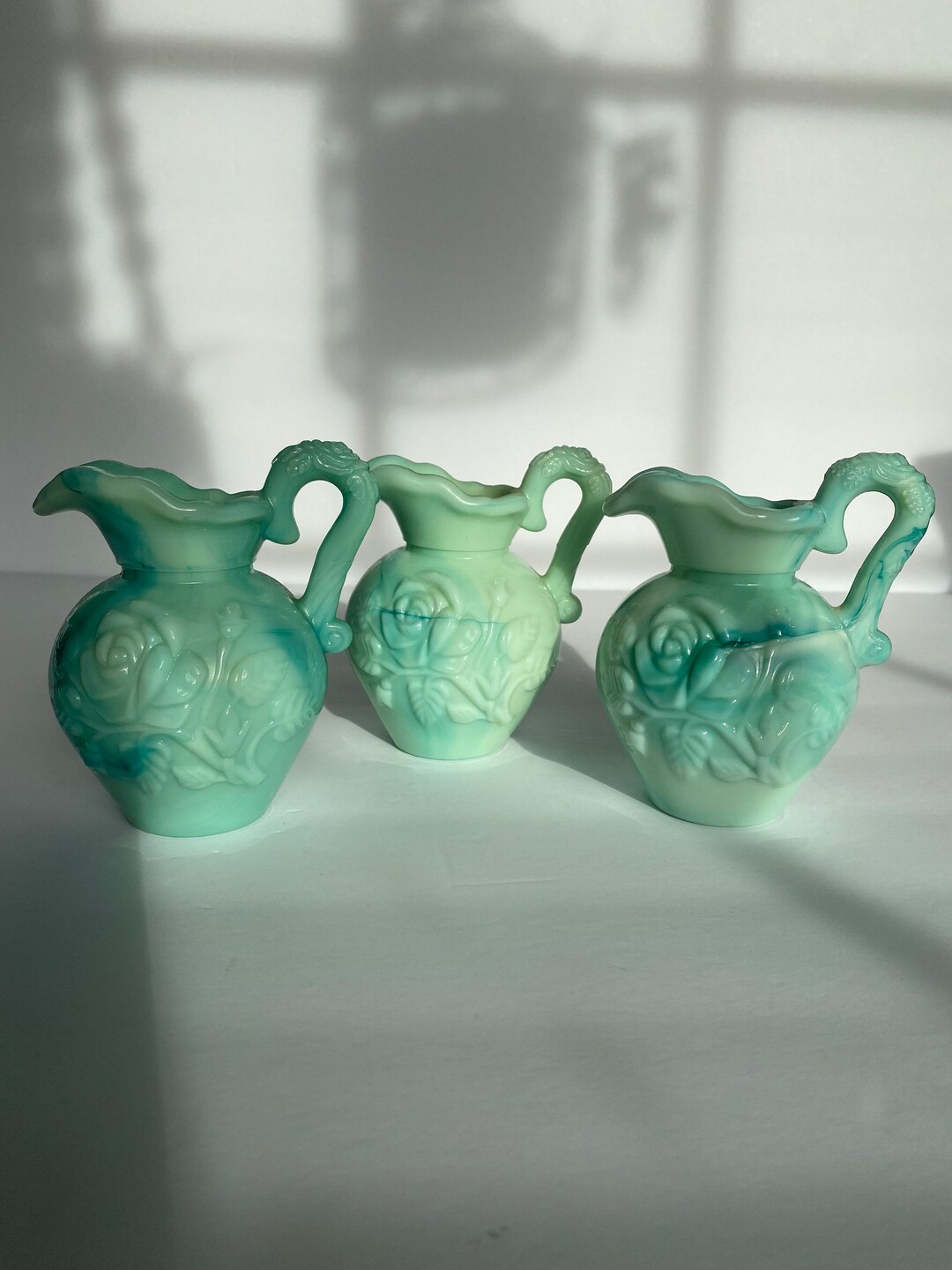 Three Vintage 1970s Avon Jadeite Pitchers 4 1/2 Tall - Etsy