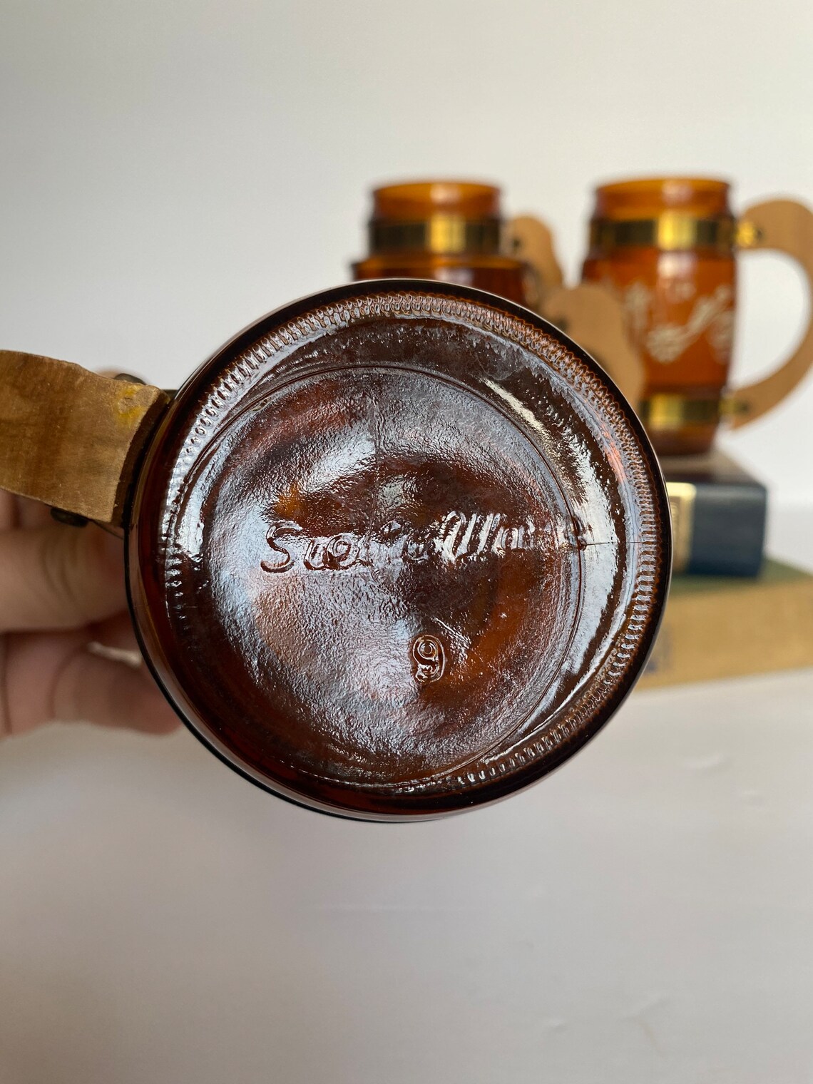 Set of 4 Vintage 1960’s Siesta Ware Western Amber Beer Mugs. - Etsy