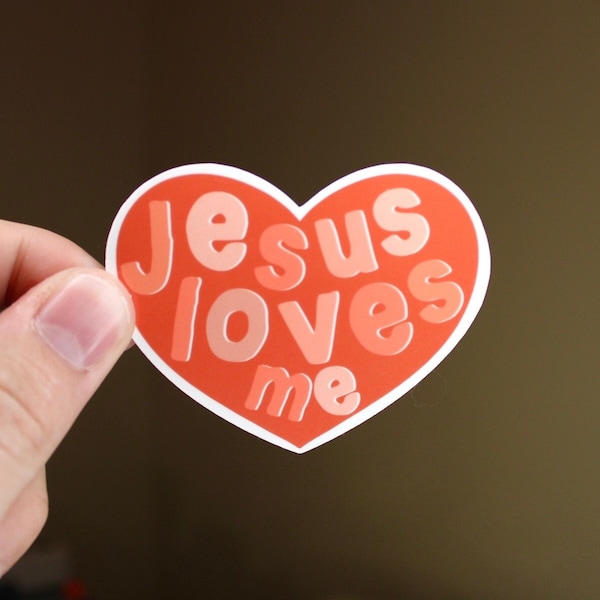 Jesus Loves Me Stickers - Etsy