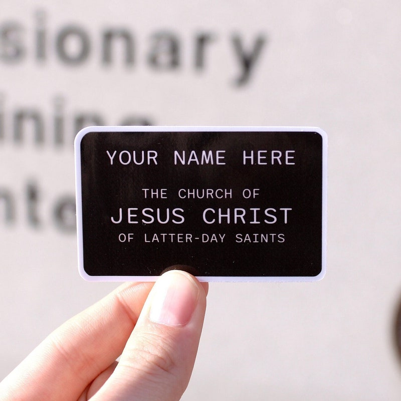 Lds Missionary Name Tag - Etsy
