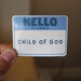 Hello My Name is Child of God Sticker - Name Tag Sticker | Waterproof ...