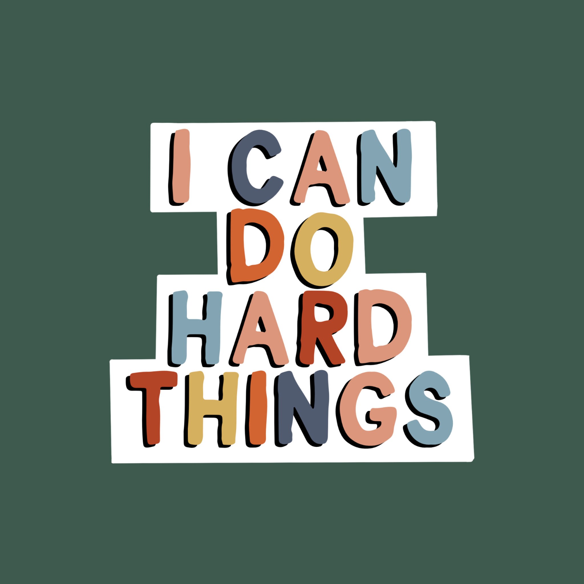 I Can Do Hard Things Sticker - Etsy