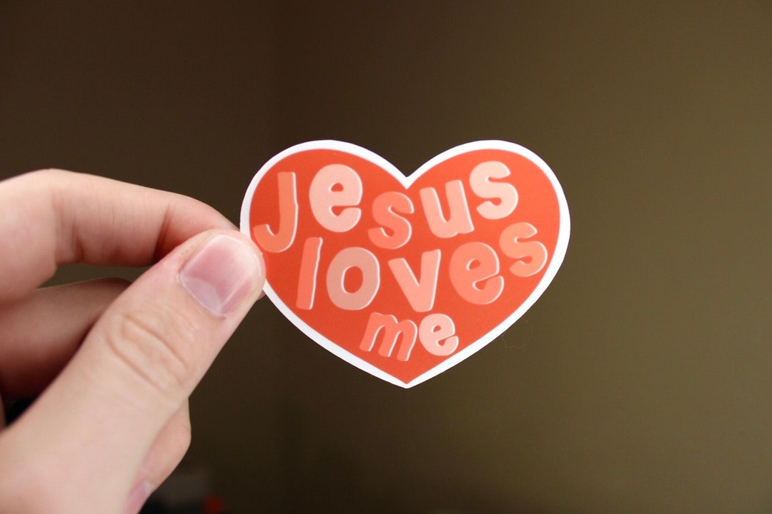 Jesus Loves Me Sticker Religious/christian LDS Sticker - Etsy