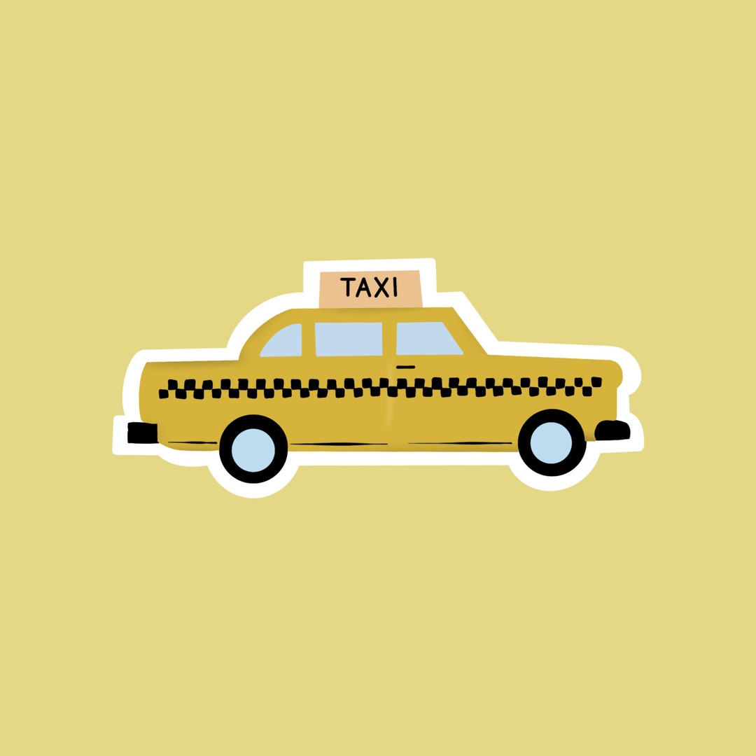 Taxi Sticker New York City NYC Sticker NYC Taxi Sticker - Etsy