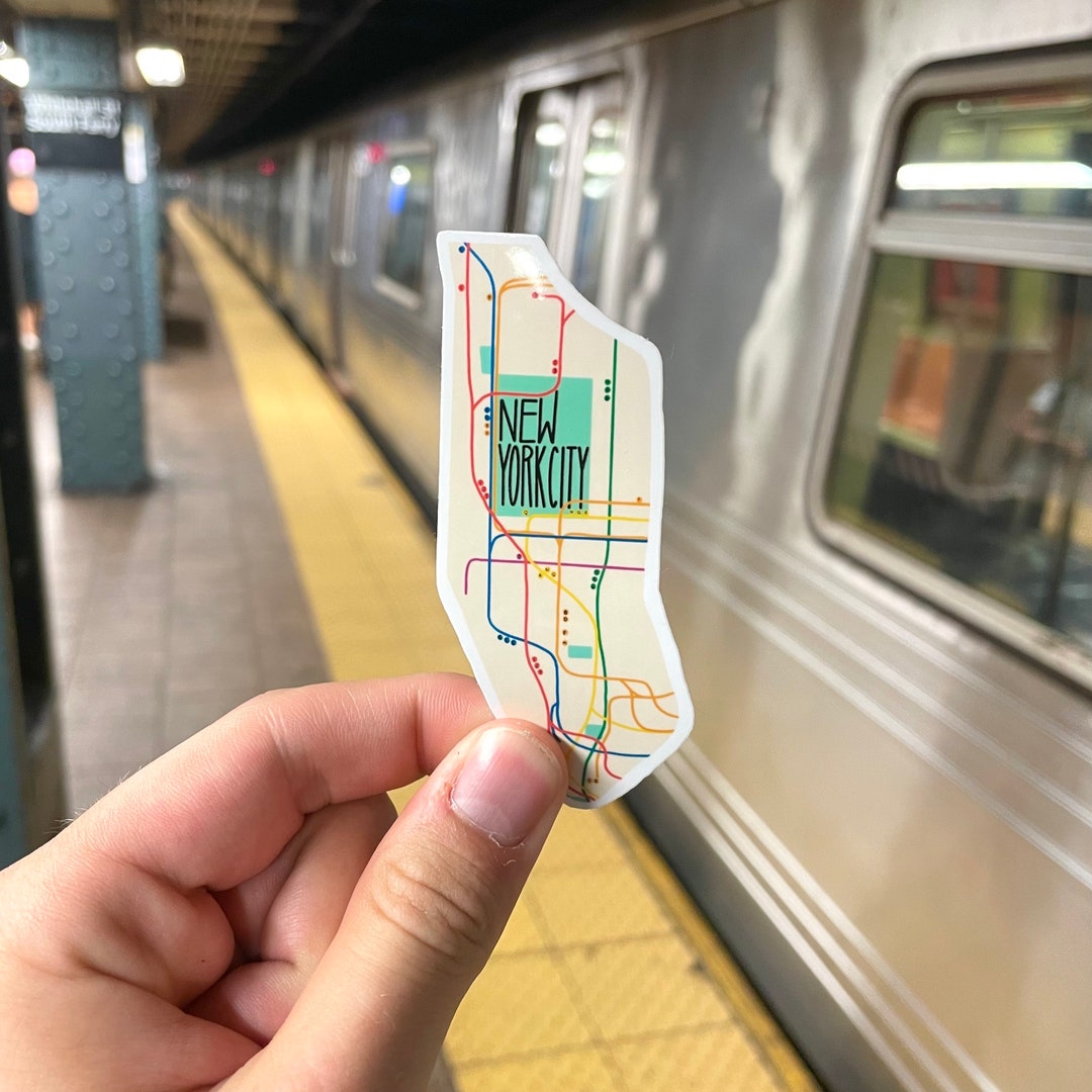 NYC Subway Map Sticker | NYC Sticker | New York City | Laptop Decal ...