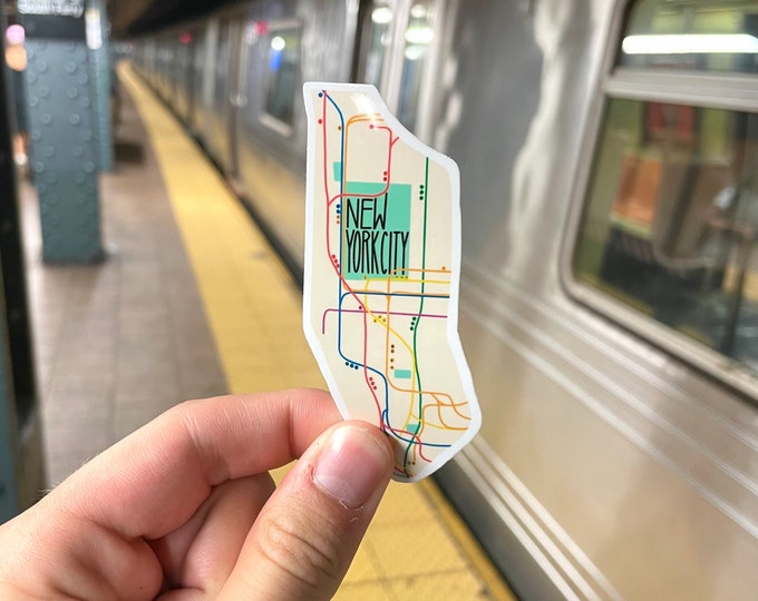 NYC Subway Map Sticker | New York City | Water Proof | Bulk - Etsy