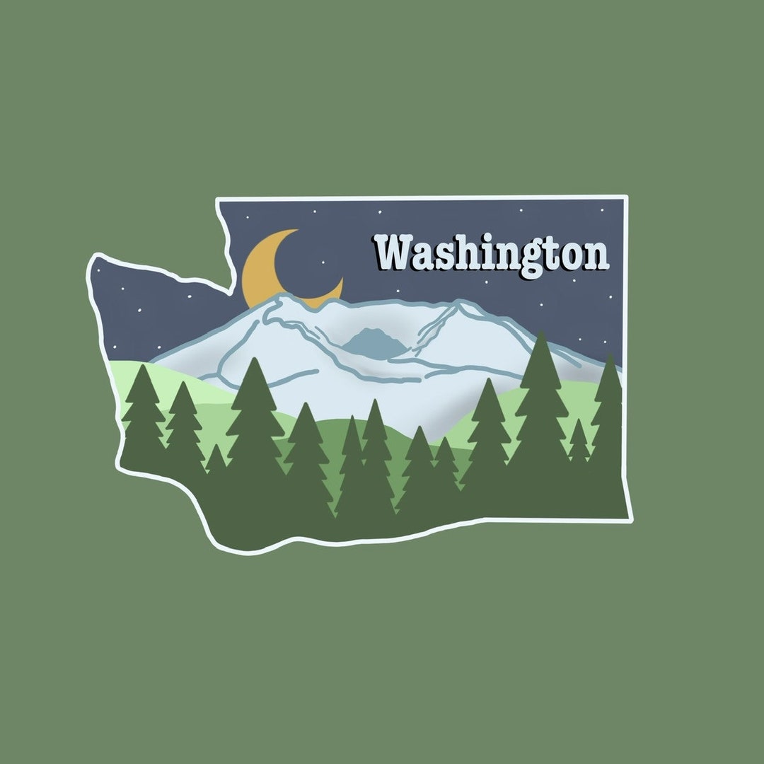 Washington Sticker - Etsy