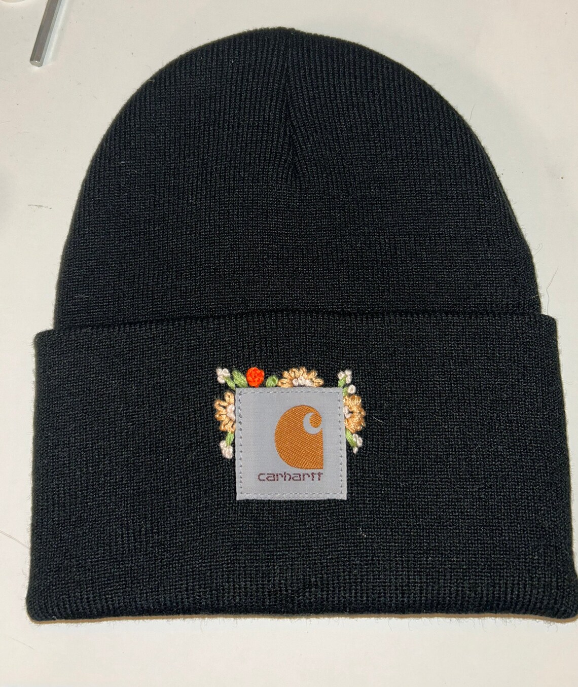 Hand Embroidered Carhartt Beanies - Etsy