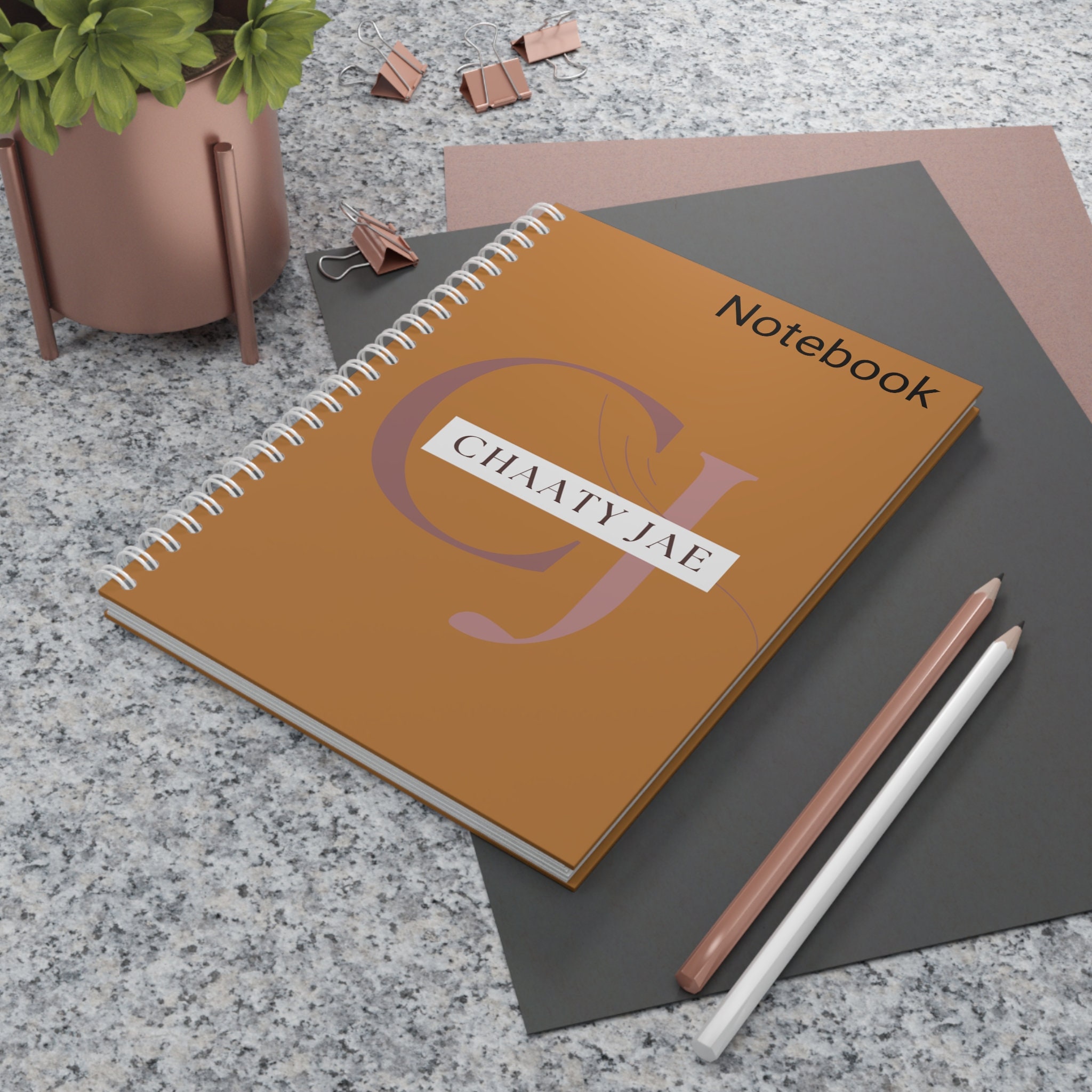 Cj-spiral Notebook by Chaaty Jae - Etsy