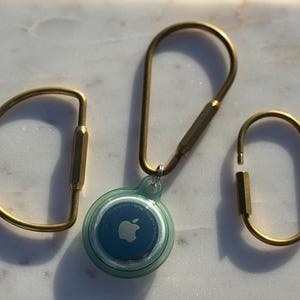 Minimalistic Brass Key Loop, Brass Keychain, Minimalistic Key Chain ...