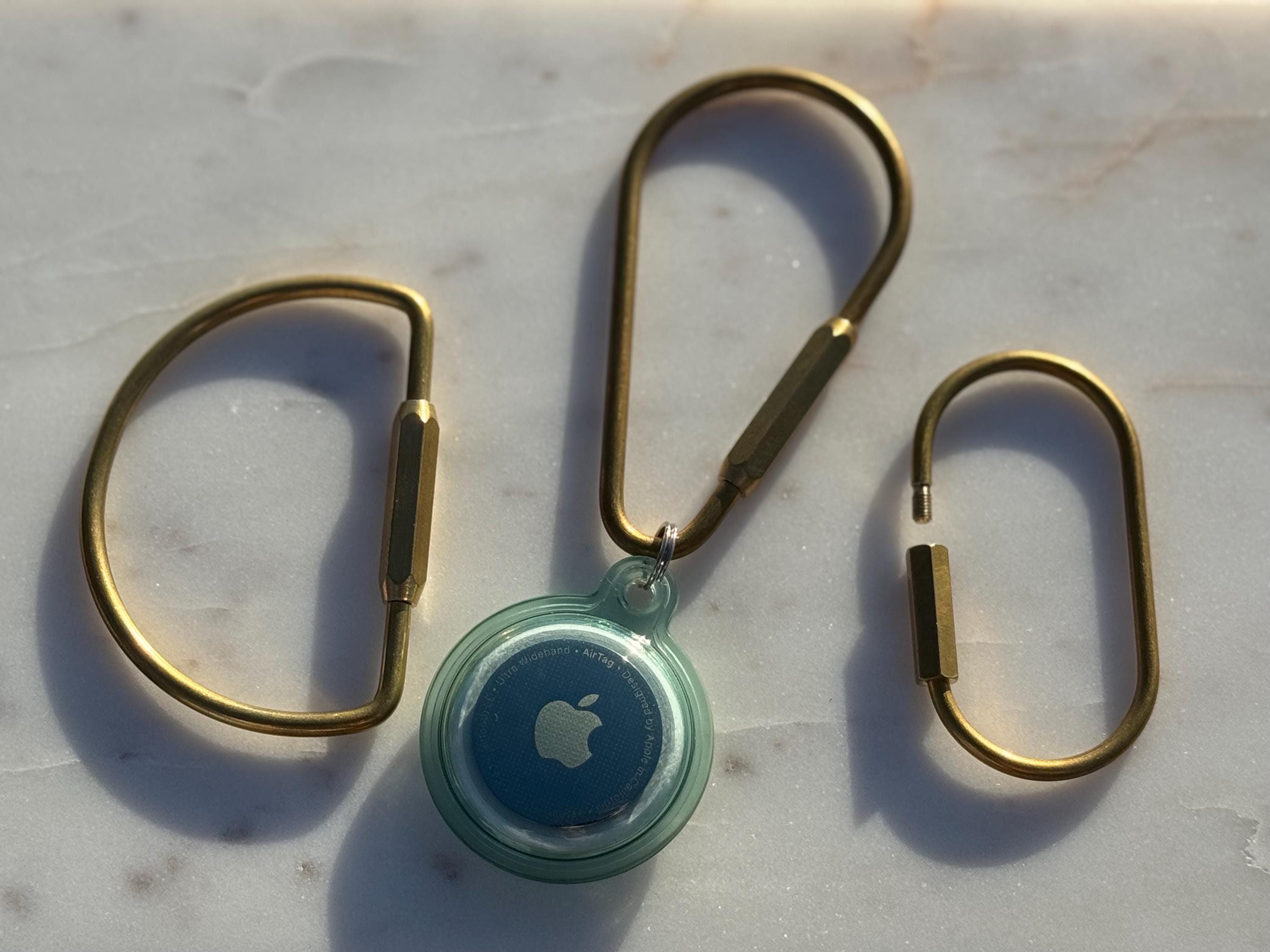 Minimalistic Brass Key Loop, Brass Keychain, Minimalistic Key Chain ...