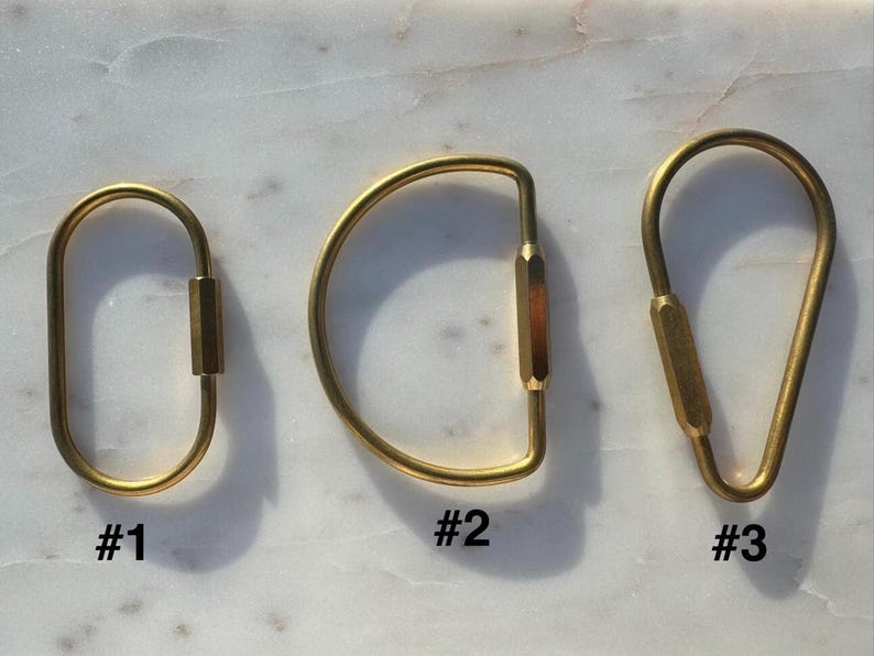 Minimalistic Brass Key Loop, Brass Keychain, Minimalistic Key Chain ...