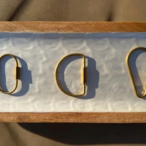 Minimalistic Brass Key Loop, Brass Keychain, Minimalistic Key Chain ...