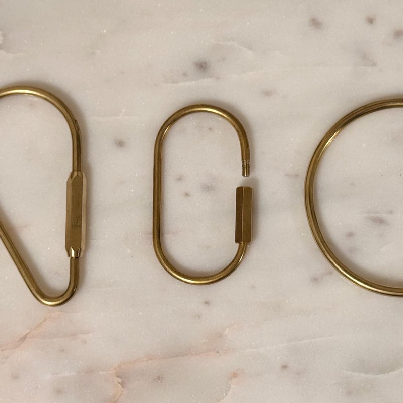 Brass Keychain - Etsy