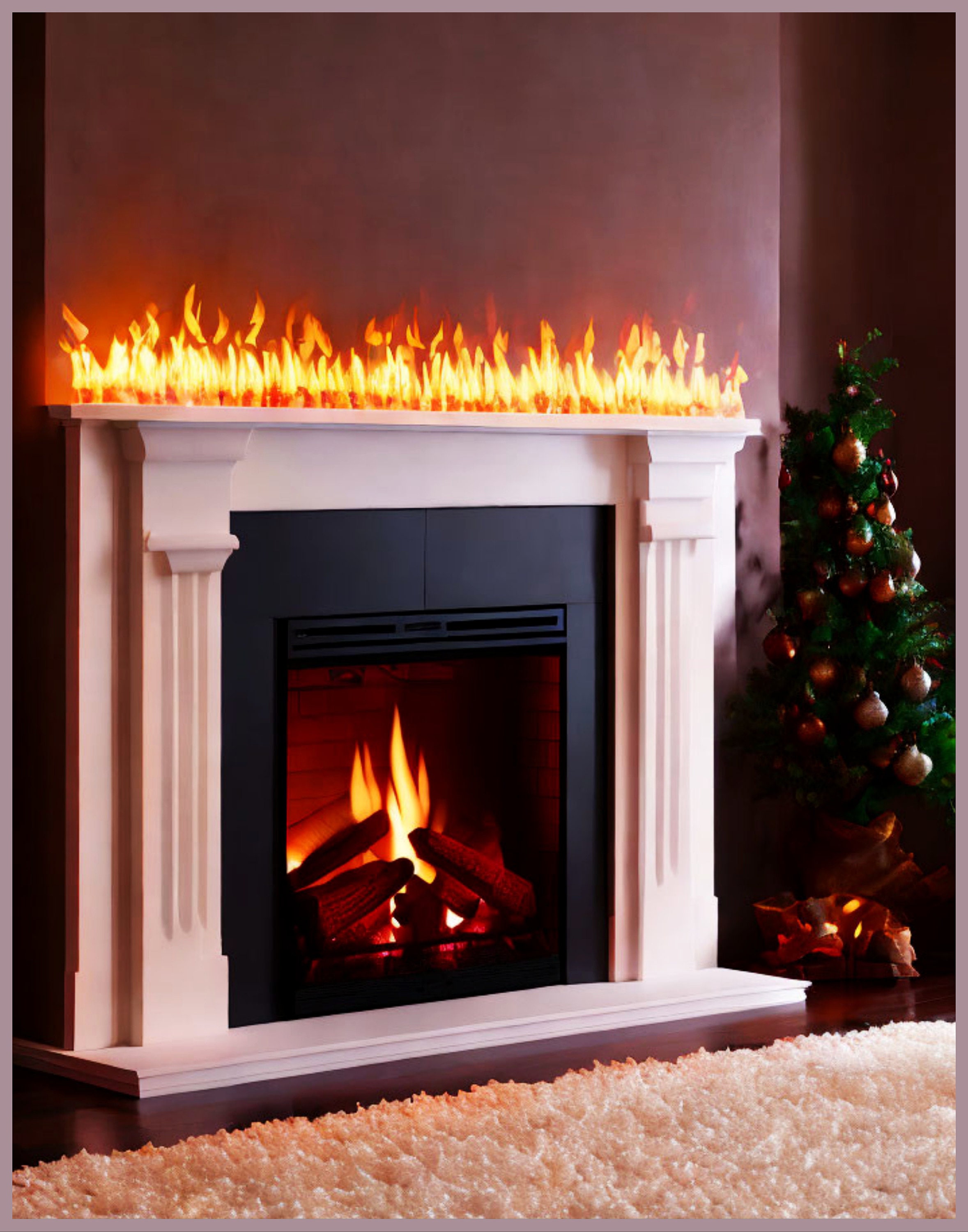 Fiery Wall Art for Your Fireplace ,elegant Fireplace Wall Decor ...