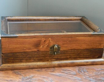 Wooden Custom Made Collection / Display / Jewelry Case/ Curio SOLD - Etsy