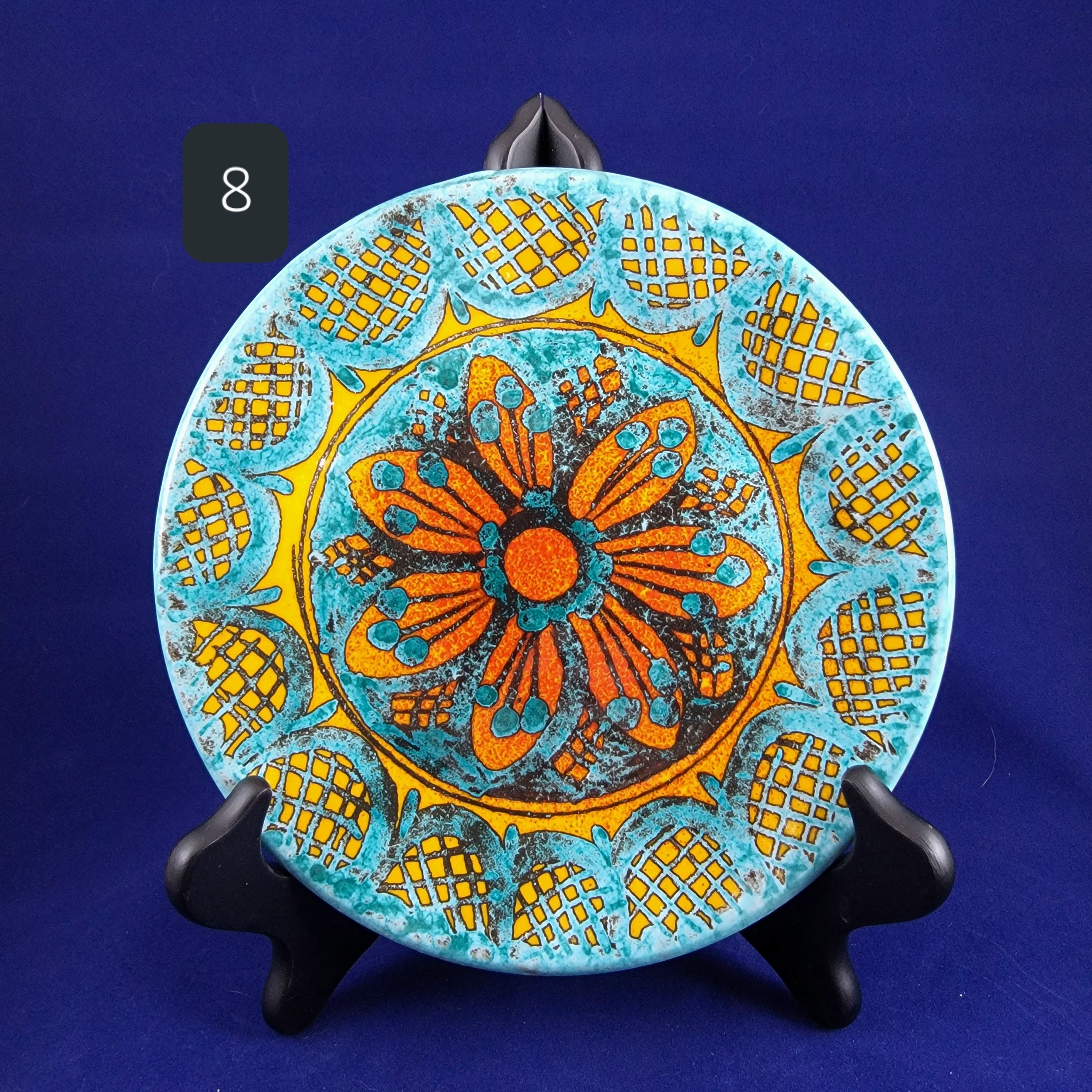 Vintage S Stephano Italy Ceramic Wall Plates Handpainted Labrocca - Etsy