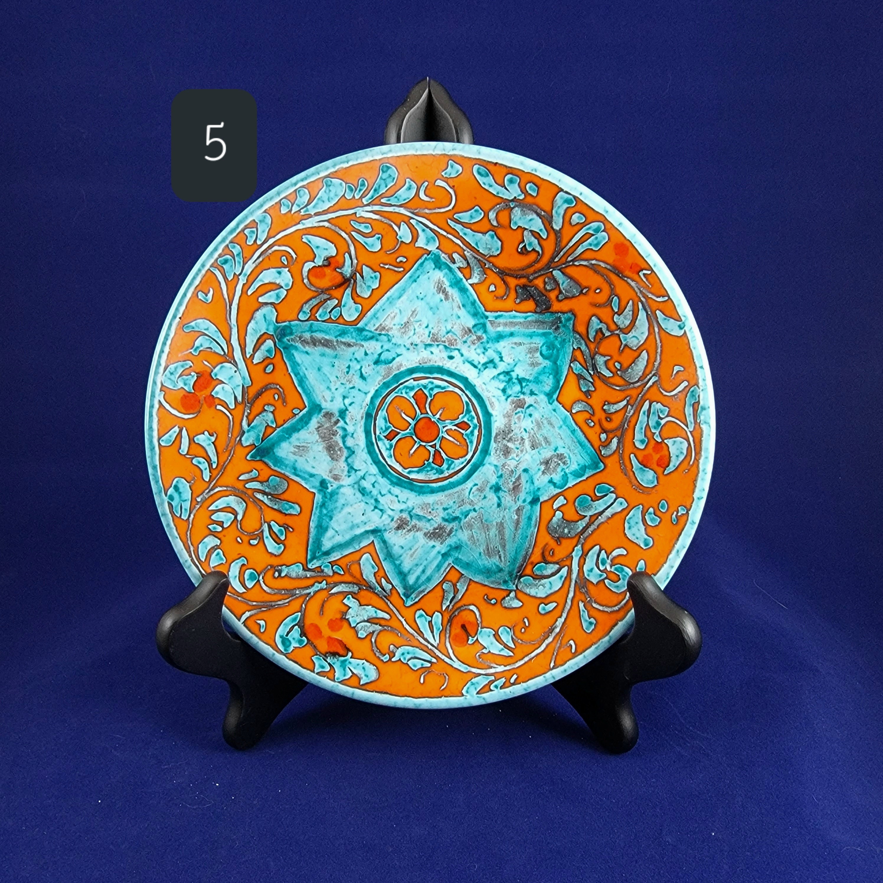 Vintage S Stephano Italy Ceramic Wall Plates Handpainted Labrocca - Etsy
