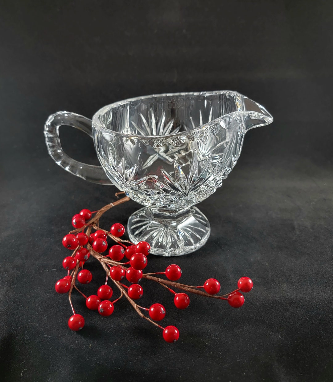 Crystal Gravy Boat or Creamer - Etsy