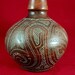 Vintage Brazilian Pottery Vase Amazonian Lacquered and Hand Etched ...