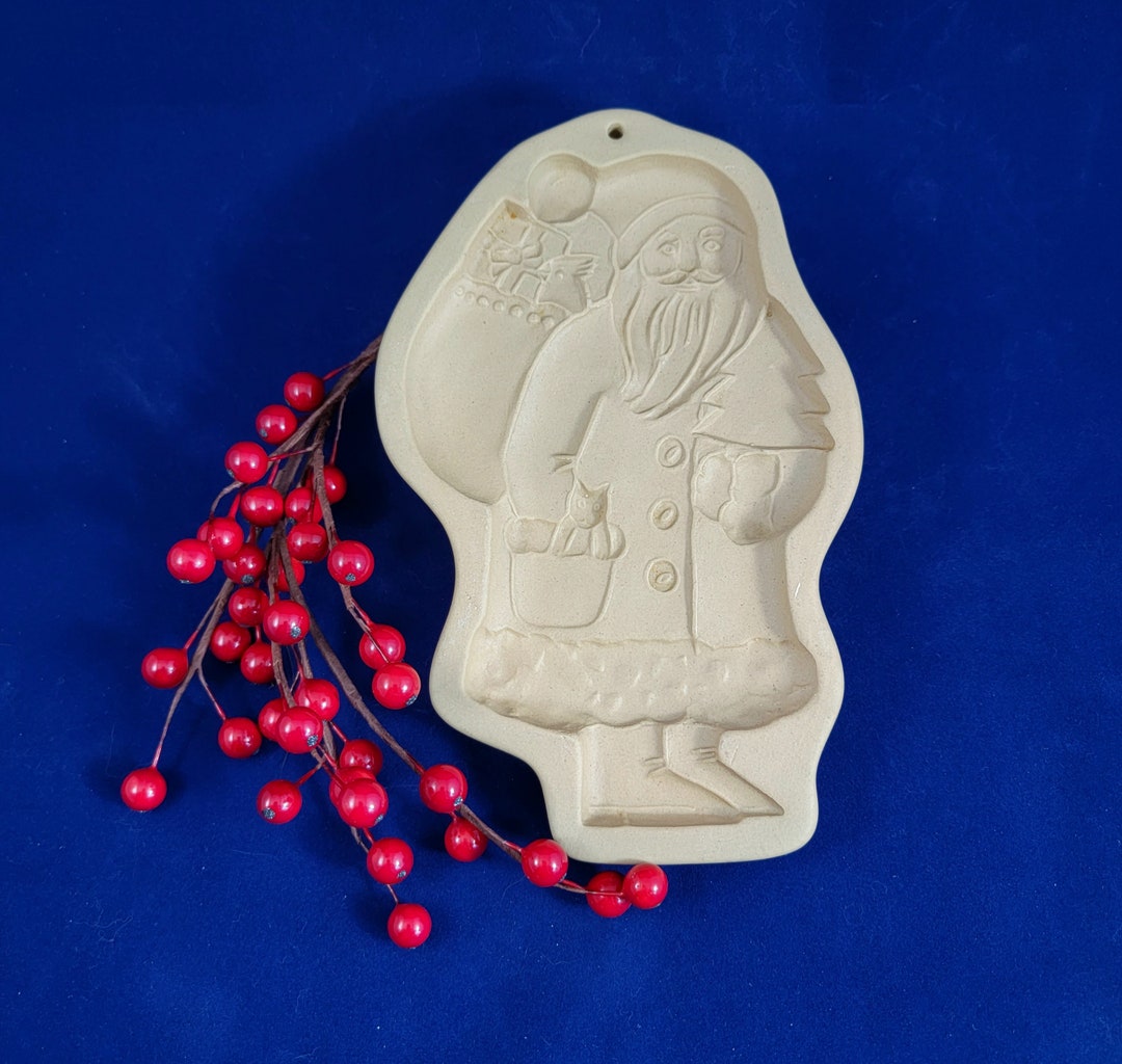 Vintage Brown Bag Santa Cookie Mold - Etsy