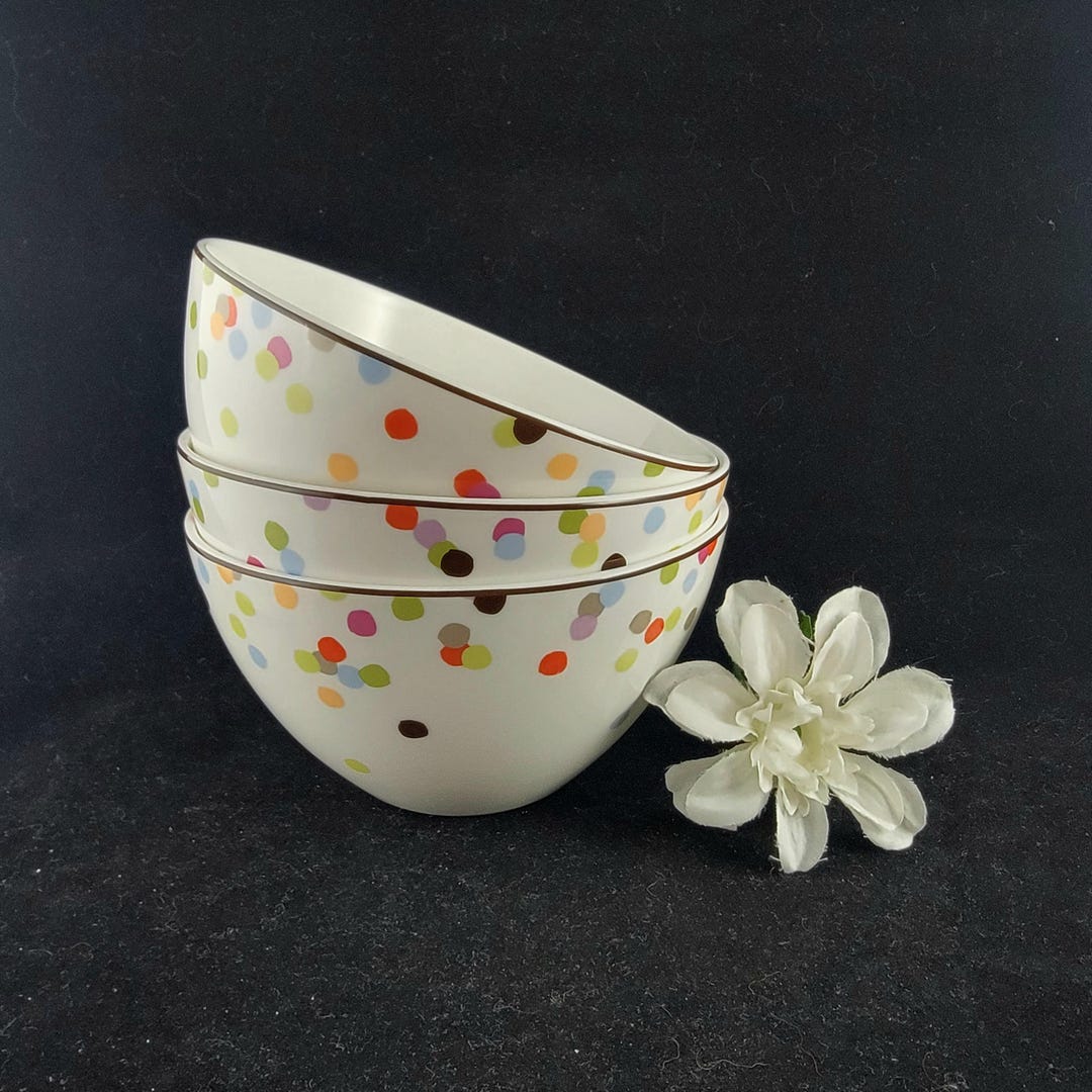 Kate Spade New York Lenox Market Street Confetti Bowls 5 7/8"w X 3 1/4 ...