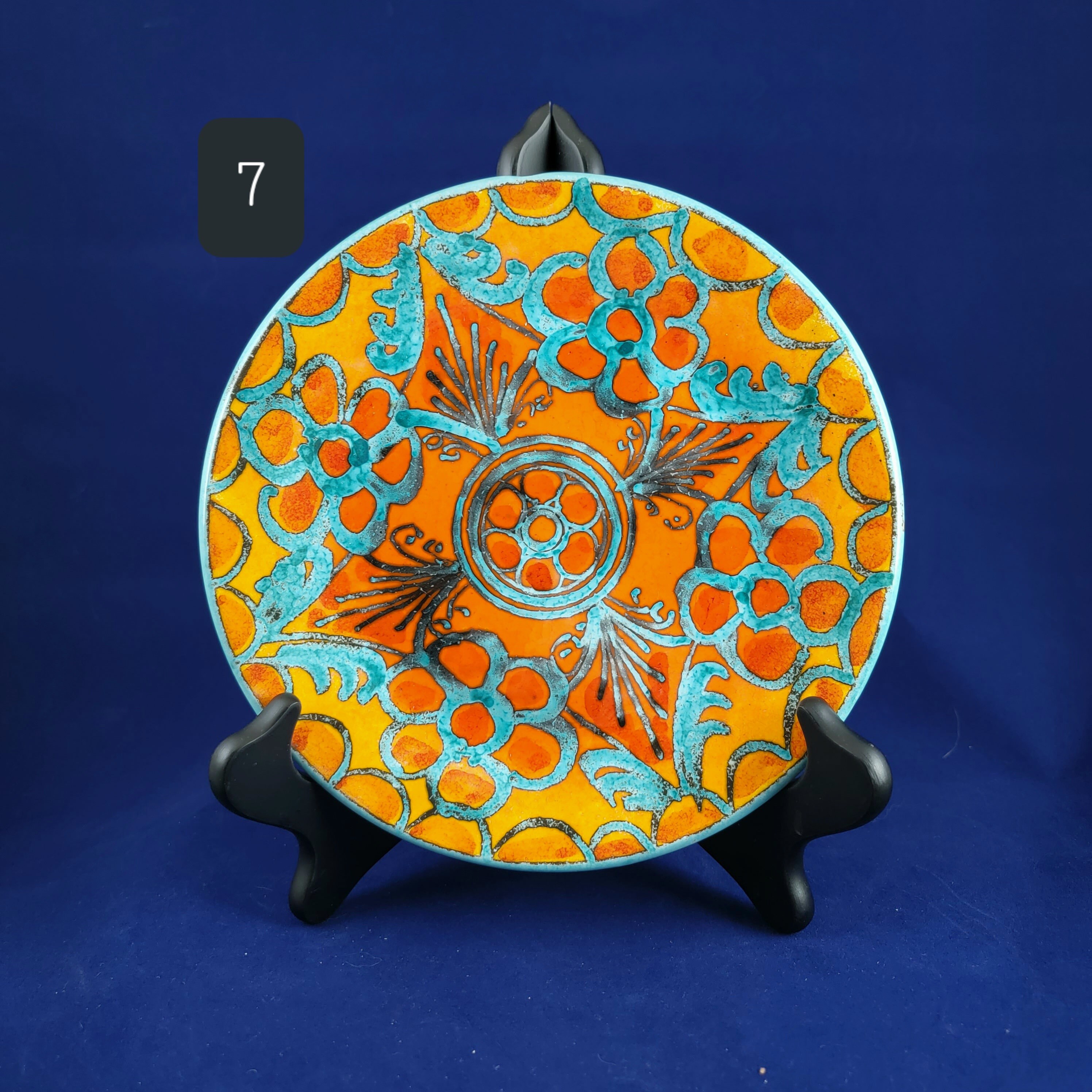 Vintage S Stephano Italy Ceramic Wall Plates Handpainted Labrocca - Etsy