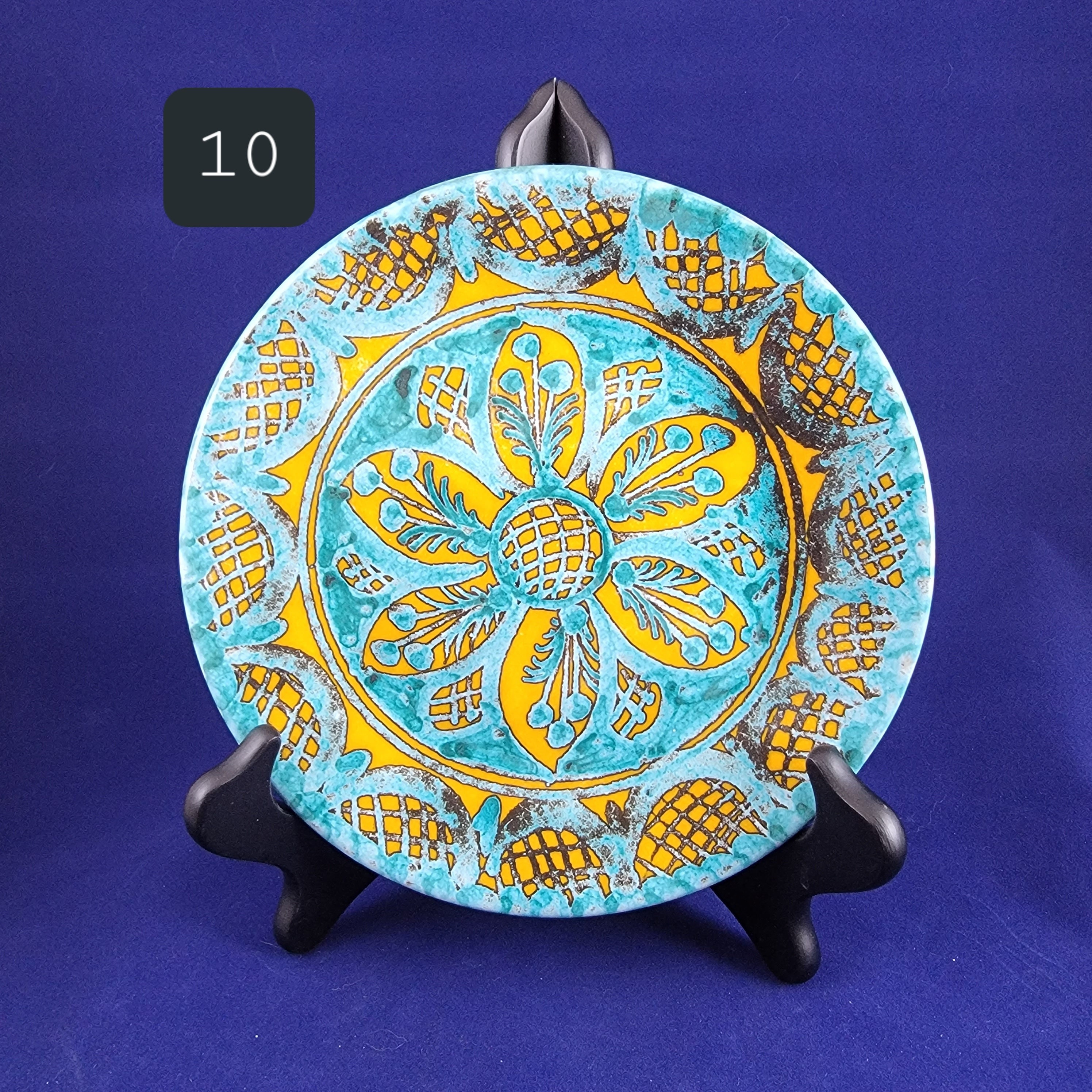 Vintage S Stephano Italy Ceramic Wall Plates Handpainted Labrocca - Etsy