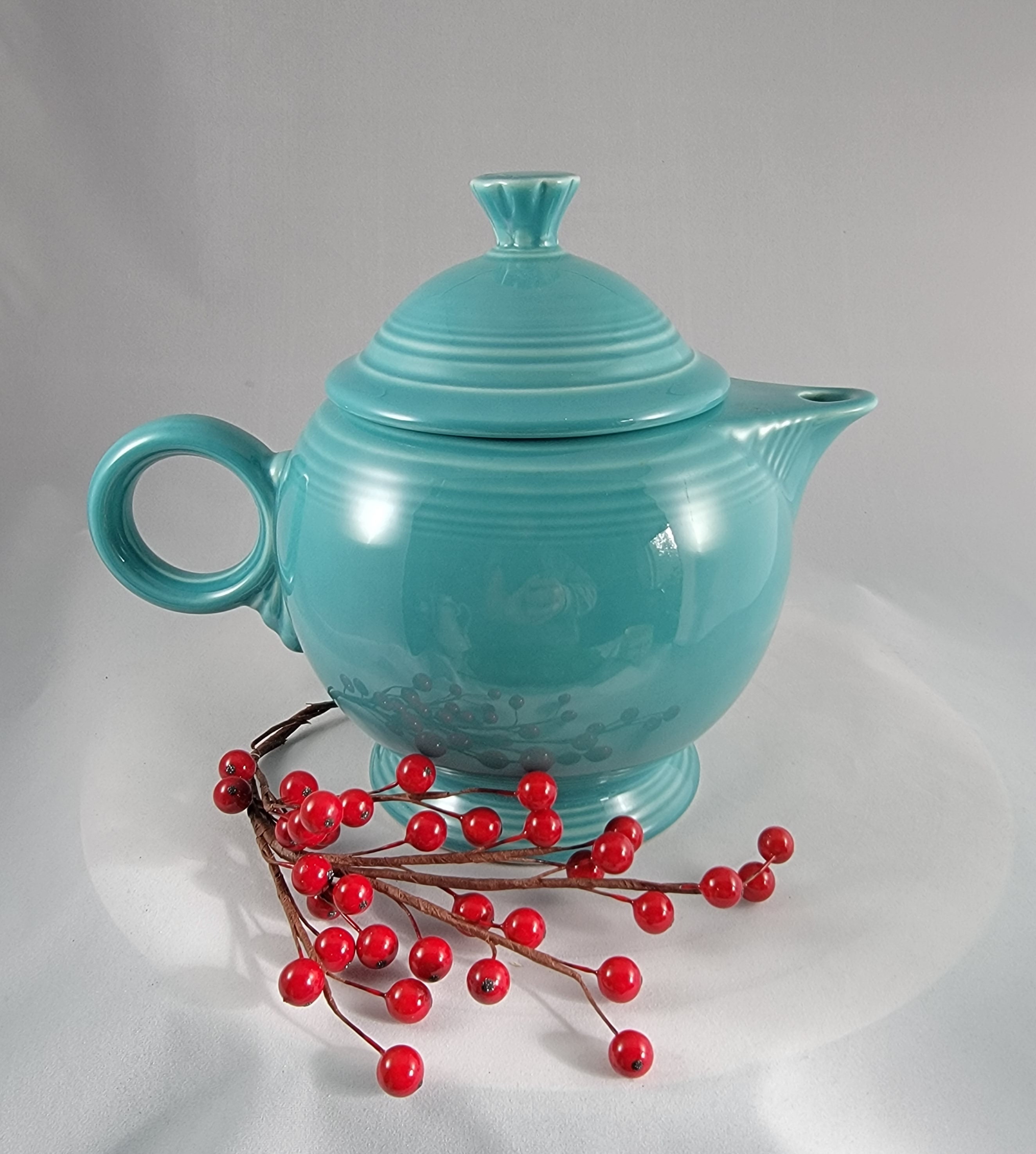 Vintage Fiestaware Turquois Teapot (older 1936-1939) - Etsy