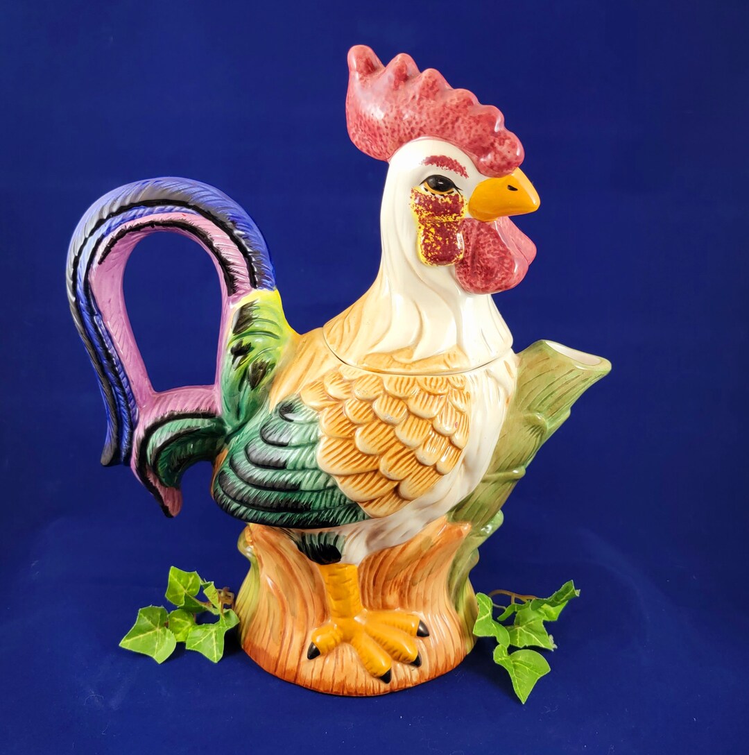 Heartfelt Kitchen Creations Rooster Teapot - Etsy