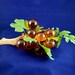 Vintage Glass Amber Colored Grapes - Etsy