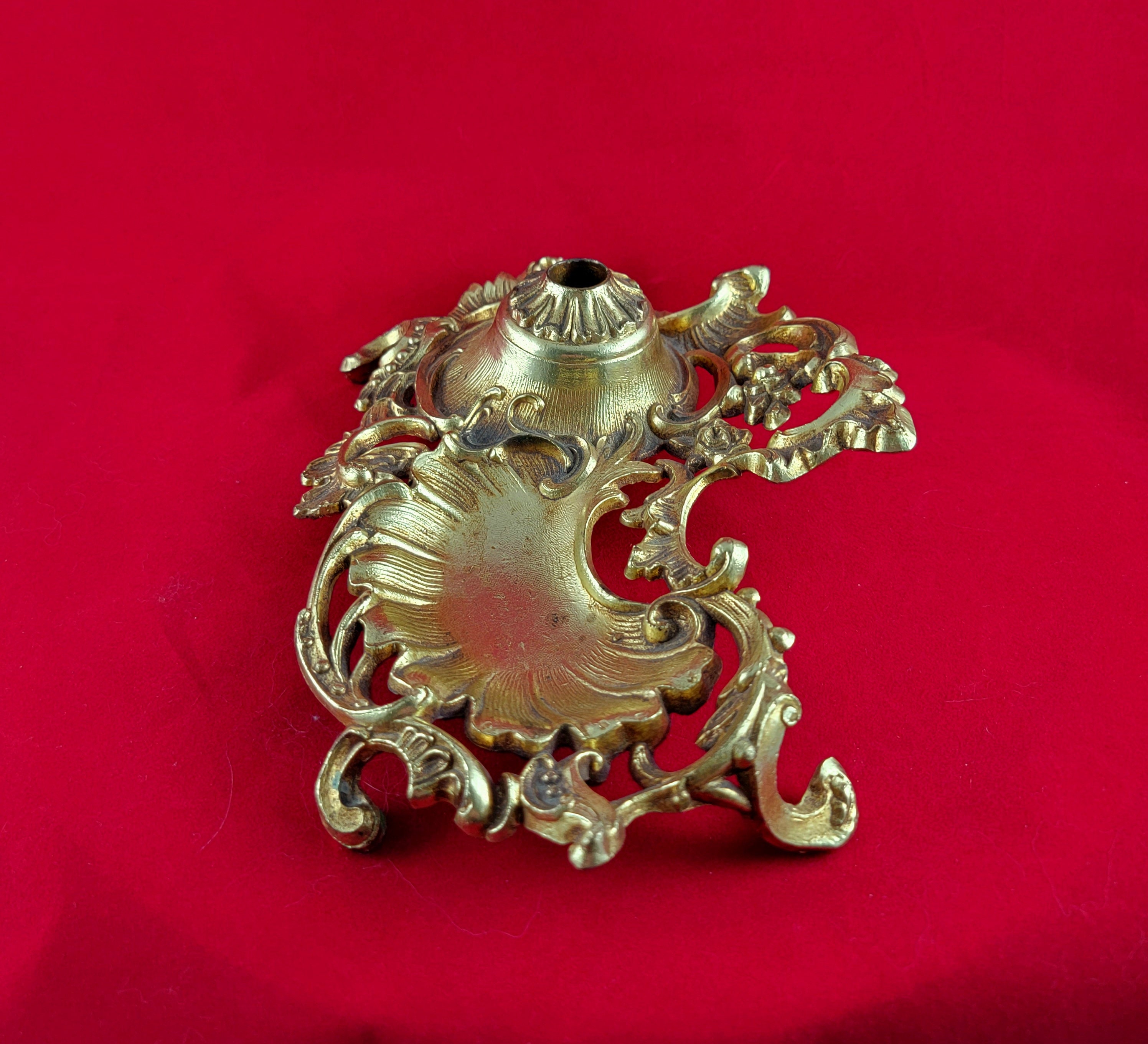 Vintage Art Nouveau Solid Brass Inkwell Stand - Etsy