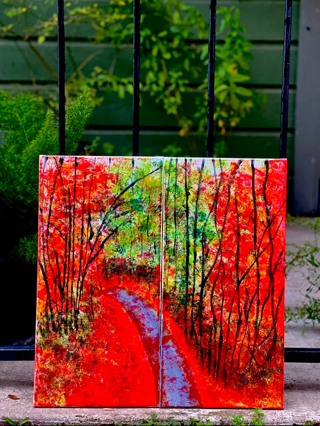 The Fall Color Canvas Painting - Etsy