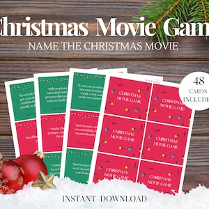 Name the Christmas Movie Game Printable Party Game for Families Instant ...