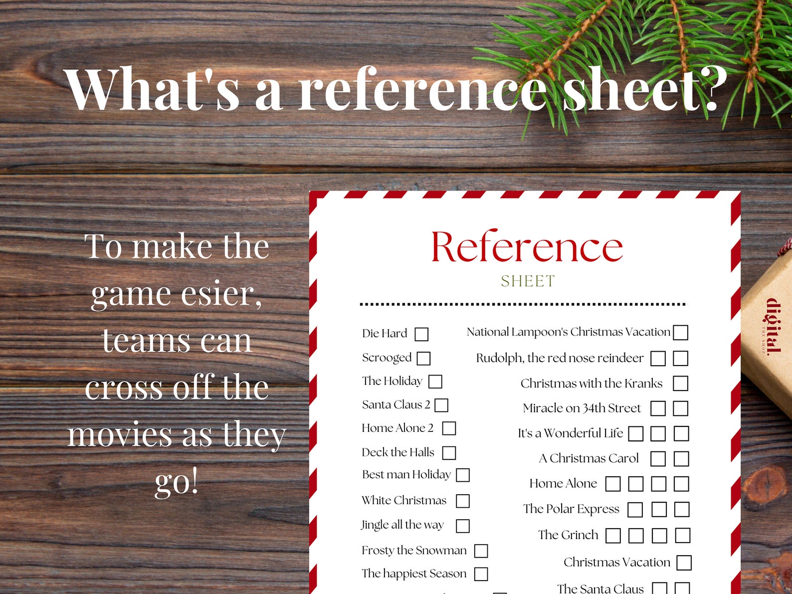 Name the Christmas Movie Game | Printable Party Game for Families ...