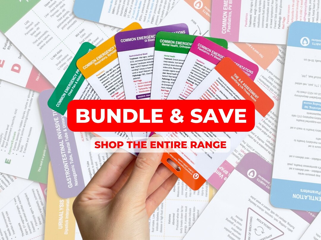 Complete Nursing Reference Card Bundle RN Educational Tools - Etsy ...